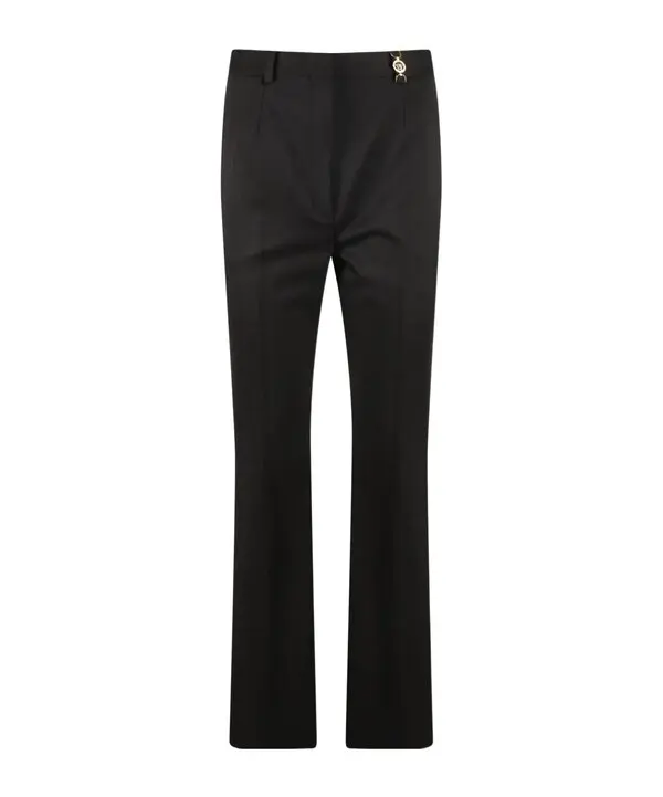 Versace Wool-blend Trousers - Black