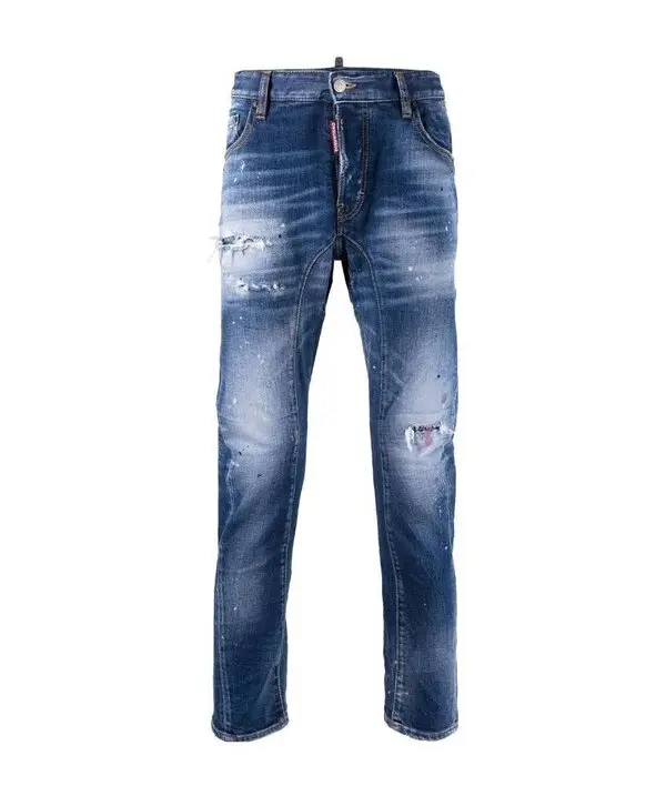 Dsquared2 Tidy Biker Distressed-effect Jeans
