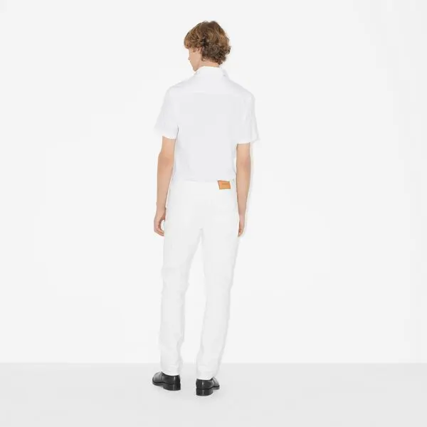 Burberry Logo-embroidered Short Sleeved Shirt