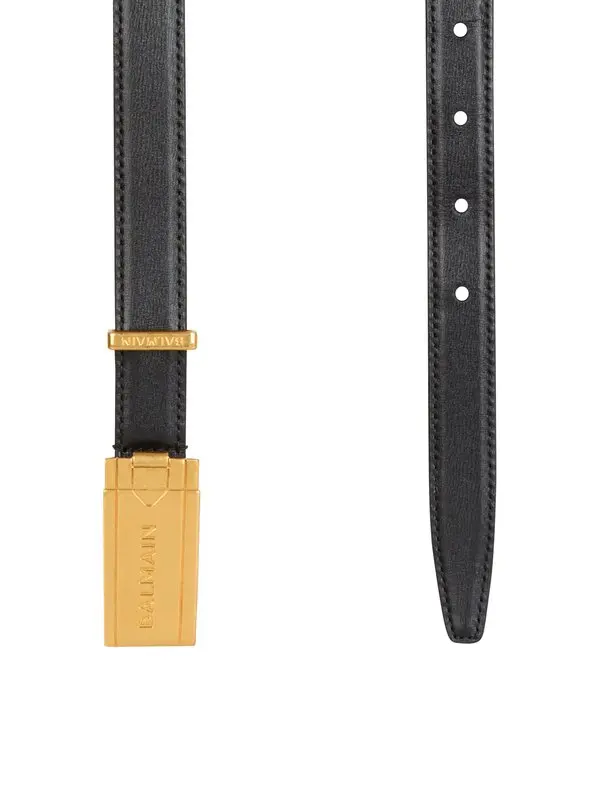 Balmain Classic Logo Plaque Belt