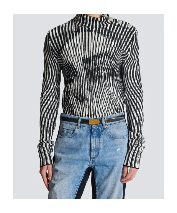 Balmain Classic Logo Plaque Belt