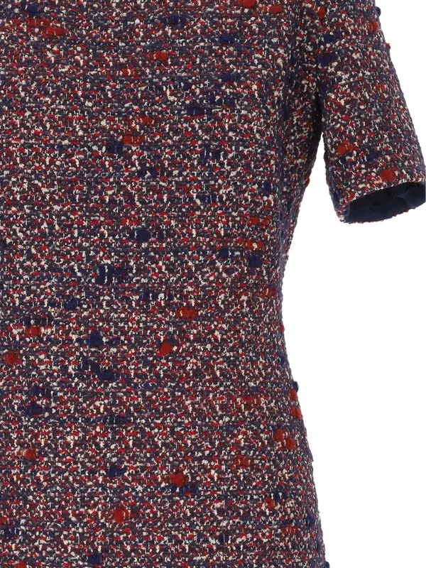 Gucci Crewneck Tweed Mini Dress - Black