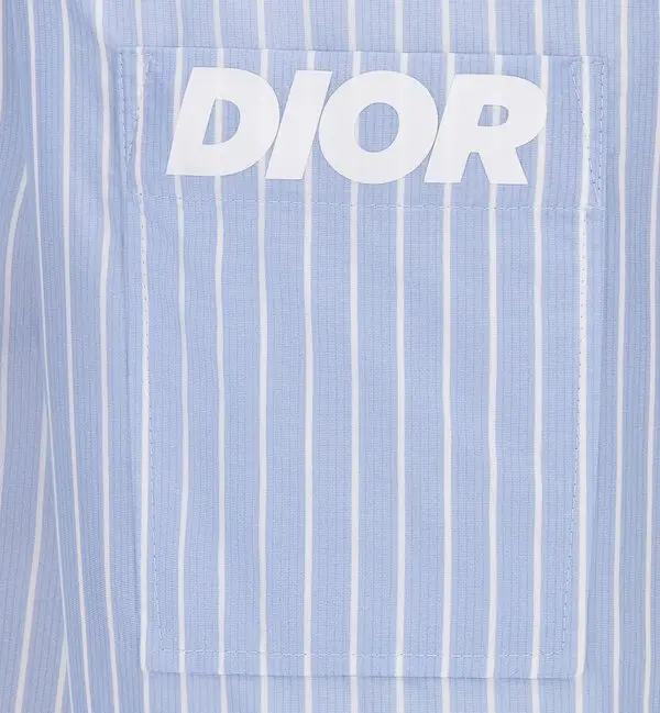 Dior Striped Hooded Shirt
