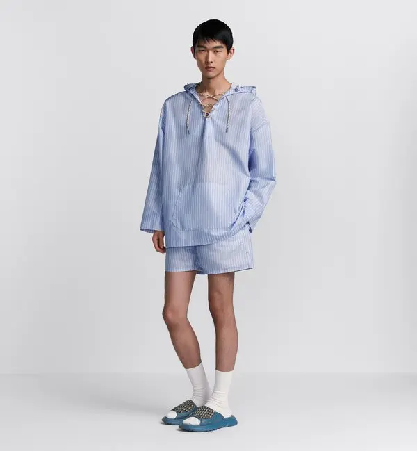 Dior Striped Hooded Shirt