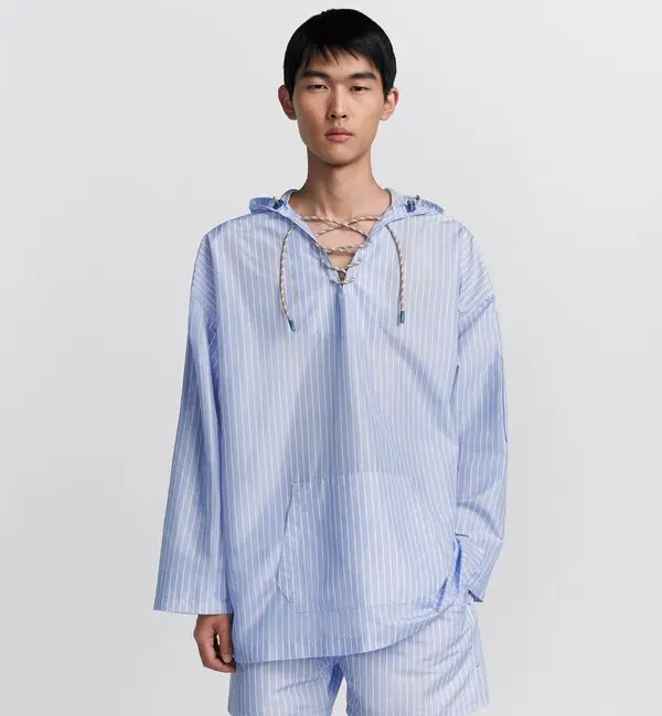 Dior Striped Hooded Shirt
