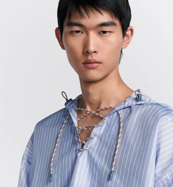 Dior Striped Hooded Shirt