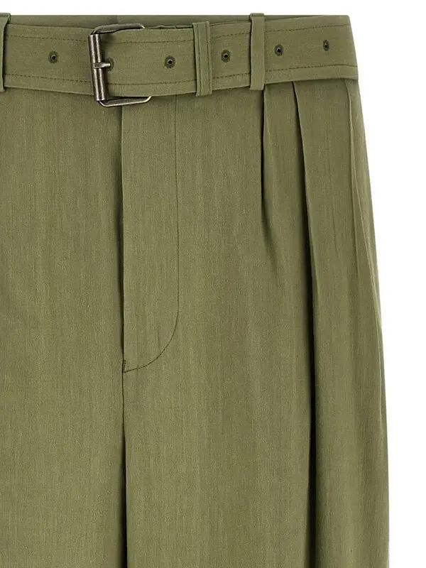 Dries Van Noten Pleated Wide Leg Trousers