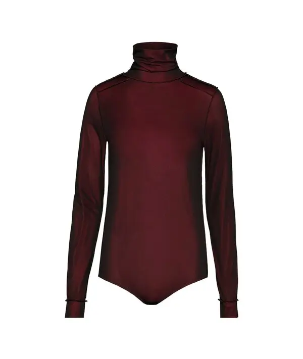 MAISON MARGIELA Viscose Jersey Bodysuit - Brown