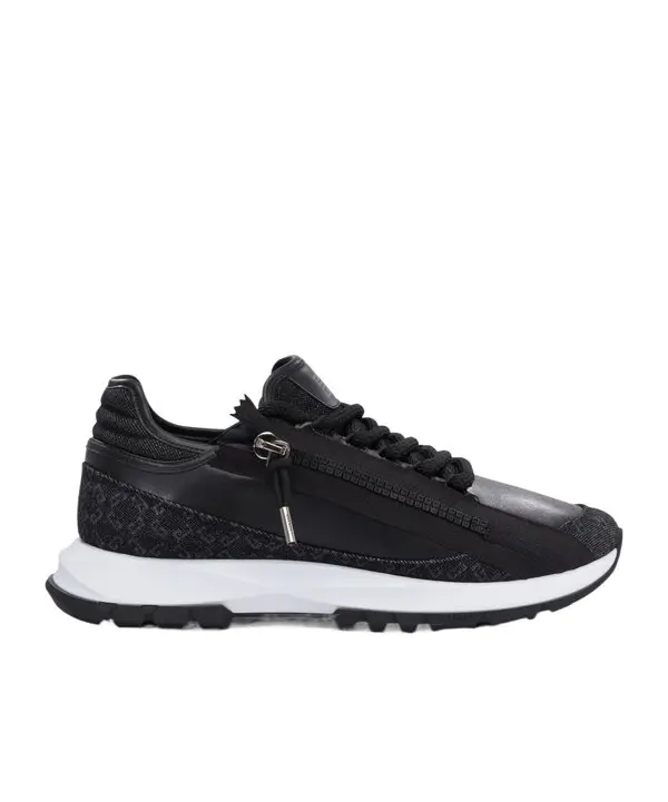 Givenchy Zip Detailed Lace-up Sneakers - Black