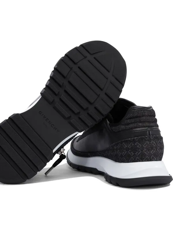 Givenchy Zip Detailed Lace-up Sneakers - Black
