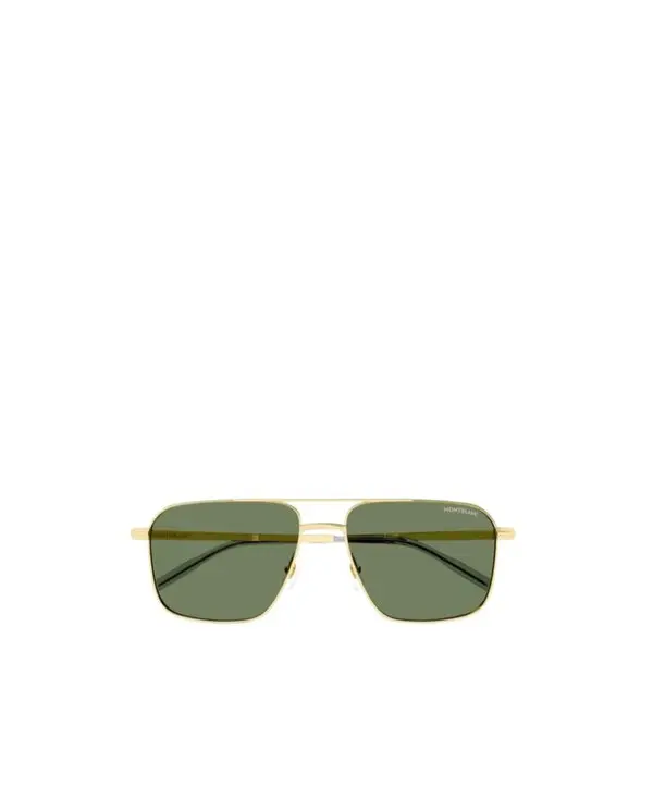 Montblanc Eyewear Square Frame Sunglasses - Gold