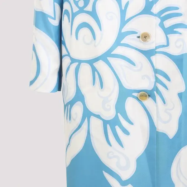 Etro Single Breasted Graphic Printed Coat