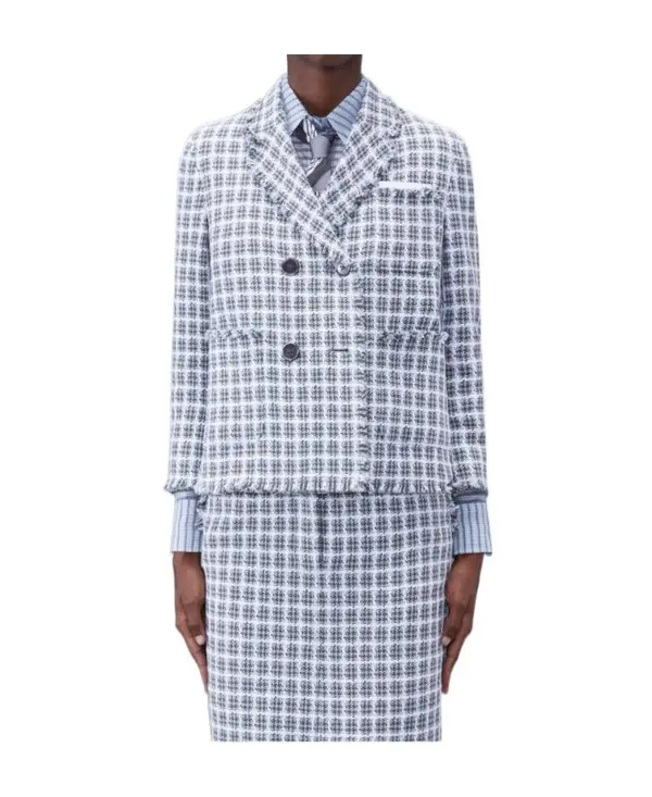 Thom Browne Checked Short Coat