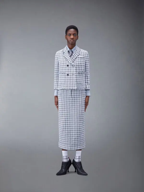 Thom Browne Checked Short Coat