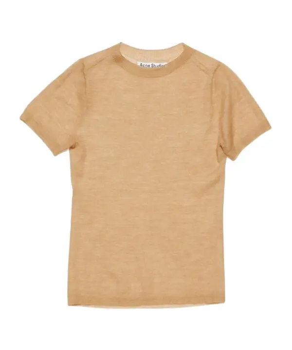Acne Studios Round Neck Short Sleeve T-shirt - No