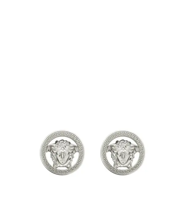 Versace Medusa '95 Polished Finish Stud Earrings - Silver