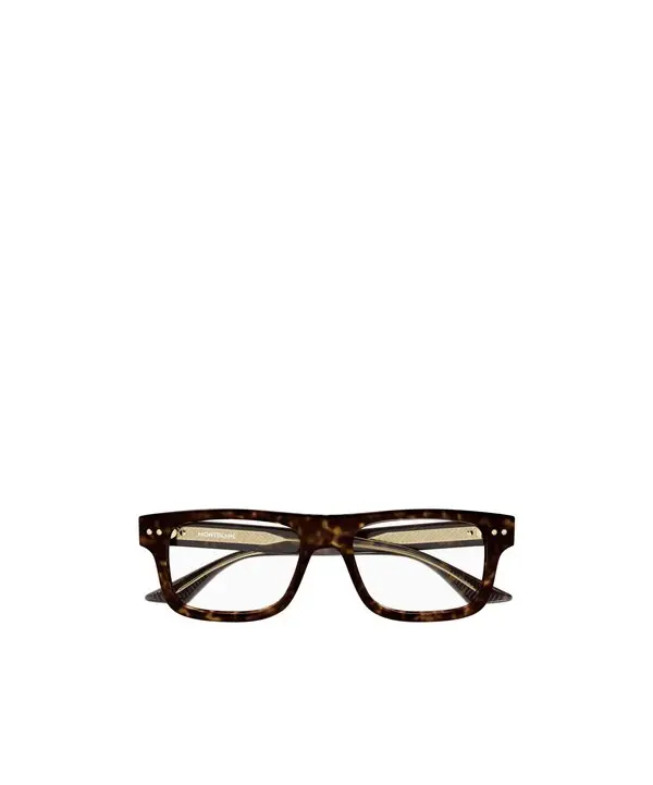 Montblanc Eyewear Rectangular Glasses - Havana