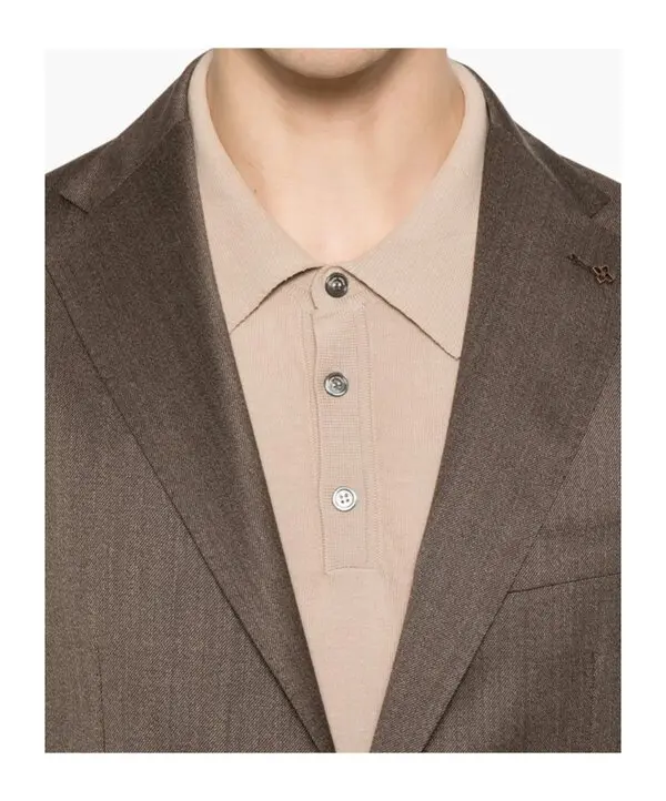 Tagliatore Long-sleeved Suit - Brown