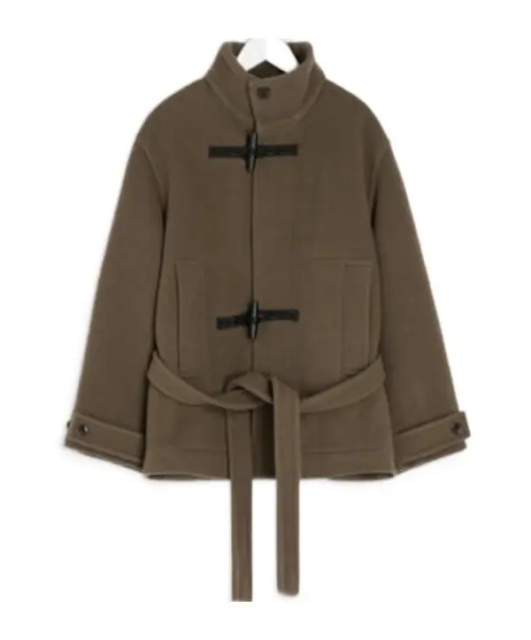 LEMAIRE Short Duffle Coat - Dark Squirrel