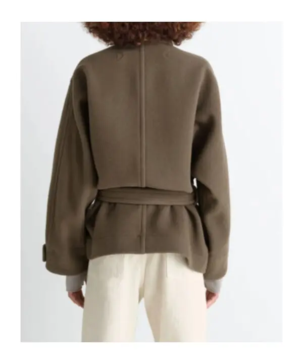 LEMAIRE Short Duffle Coat - Dark Squirrel