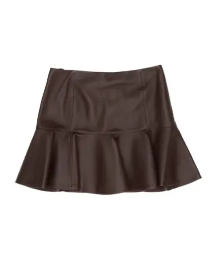 Alaïa Mini Skirt With Layered Ruffle Design