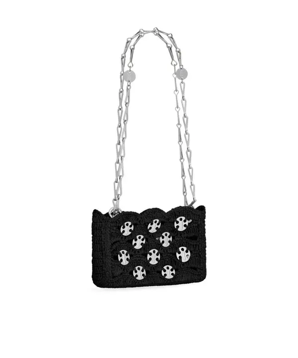 Rabanne Sparkle Disc-link Shoulder Bag - Black