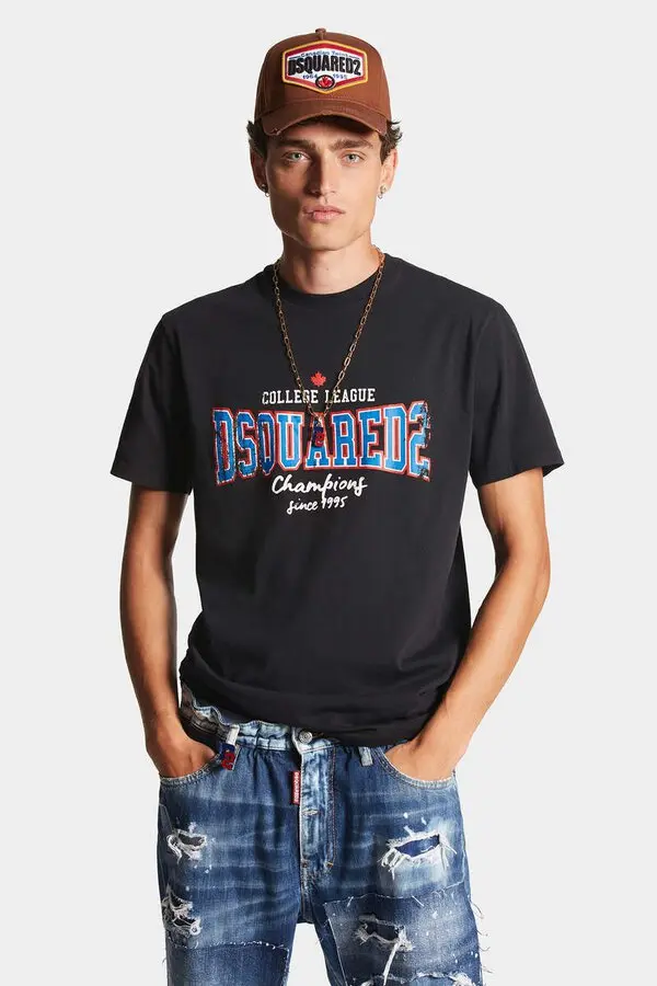 Dsquared2 Logo Printed Crewneck T-shirt