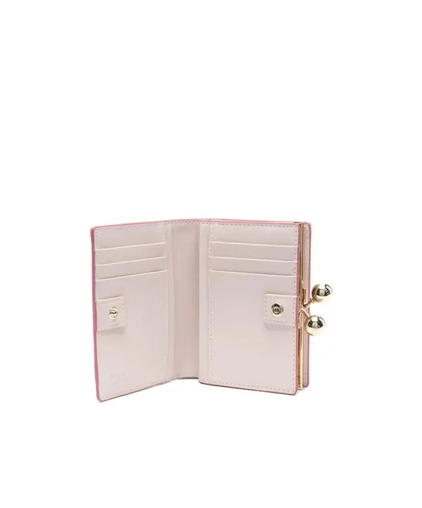 Furla Dots Small Compact Wallet - Pink