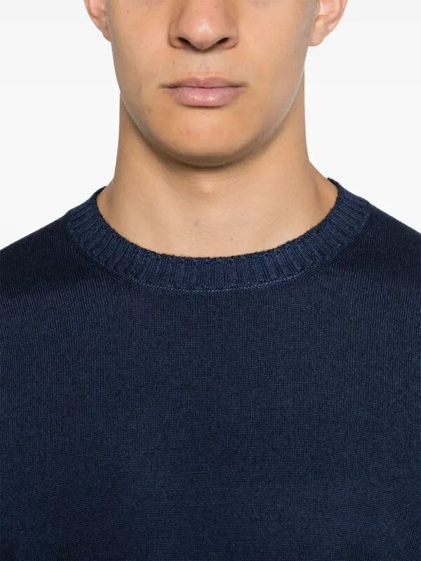 FAY Logo-embroidered Crewneck Jumper - Black