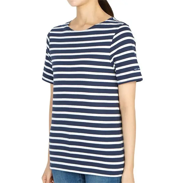 Saint James Striped Short-sleeved T-shirt - Blue