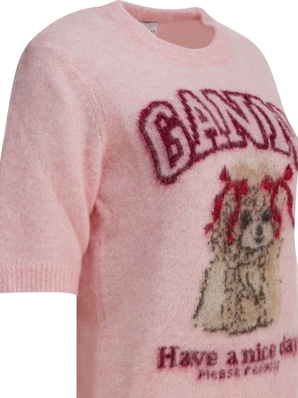 GANNI Graphic Knit T-shirt