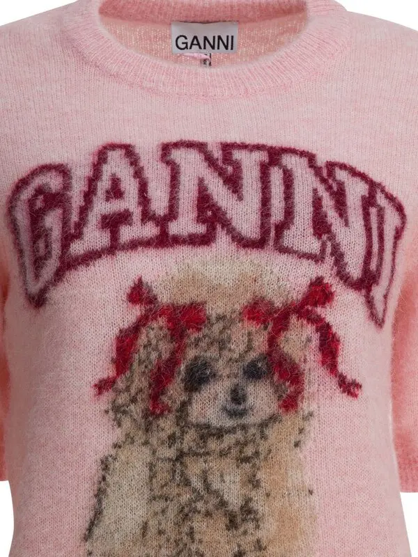 GANNI Graphic Knit T-shirt