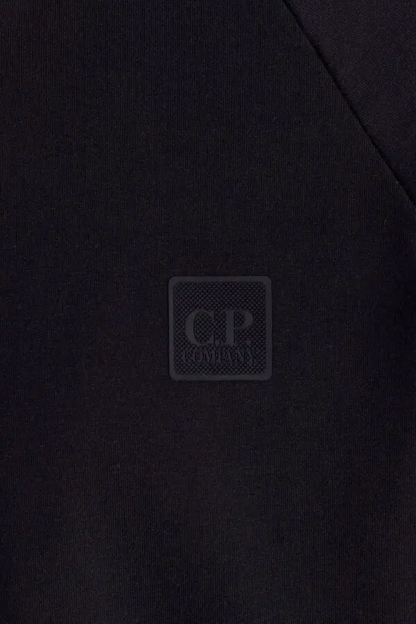 C.P. COMPANY Logo Patch Crewneck Sweatshirt - Black
