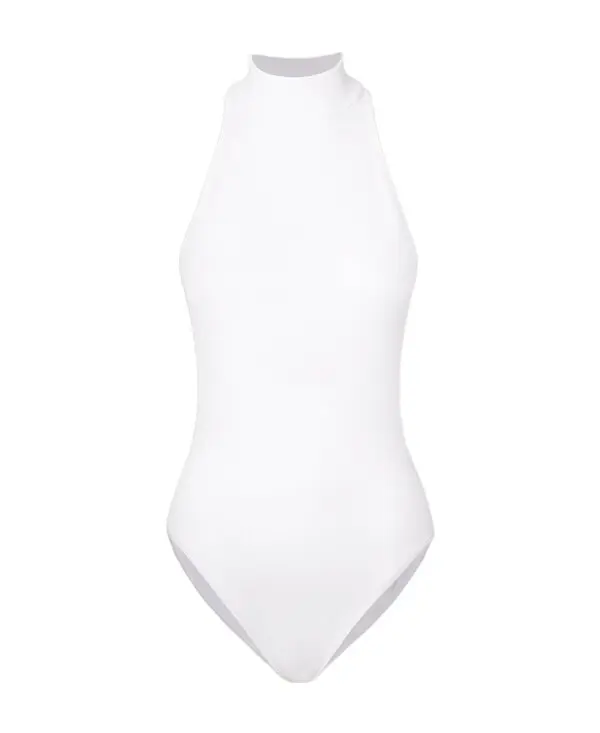 Alaïa High-neck Sleeveless Bodysuit - White