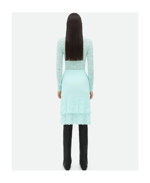 Bottega Veneta Floral Midi Skirt