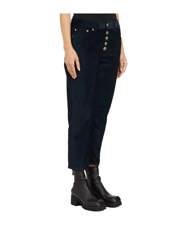 DONDUP Corduroy Button-front Casual Pants - Black