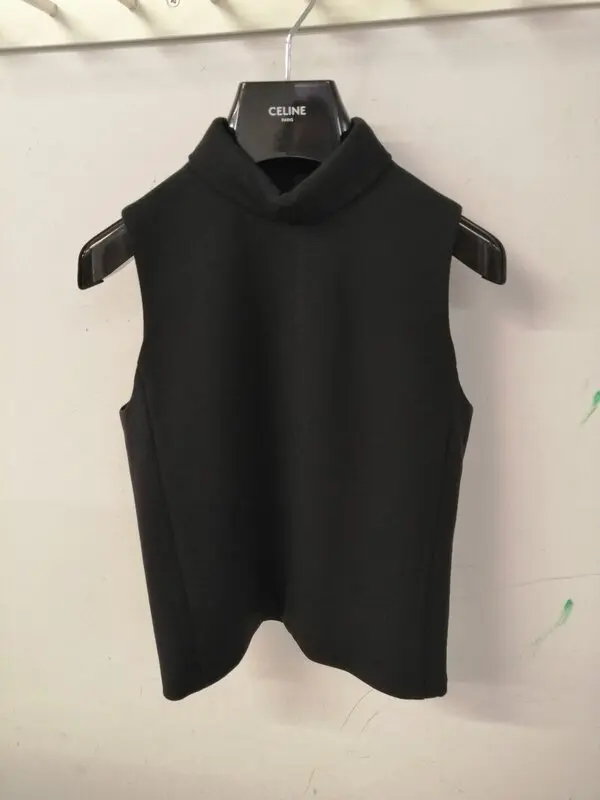 Celine Sleeveless Wool Jersey Top