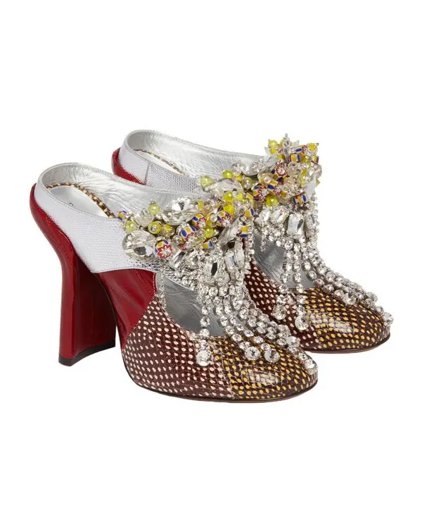 Dries Van Noten Embellished Heeled Sandals