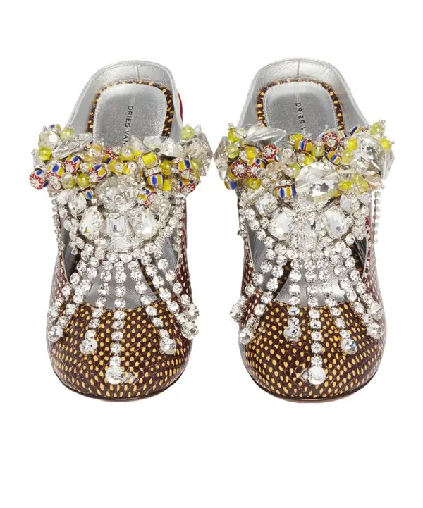 Dries Van Noten Embellished Heeled Sandals