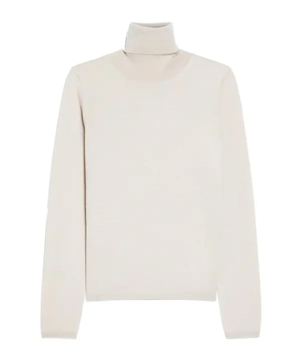Max Mara Veloce Turtleneck Long-sleeved Jumper - Beige