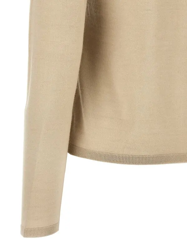 Max Mara Veloce Turtleneck Long-sleeved Jumper - Beige