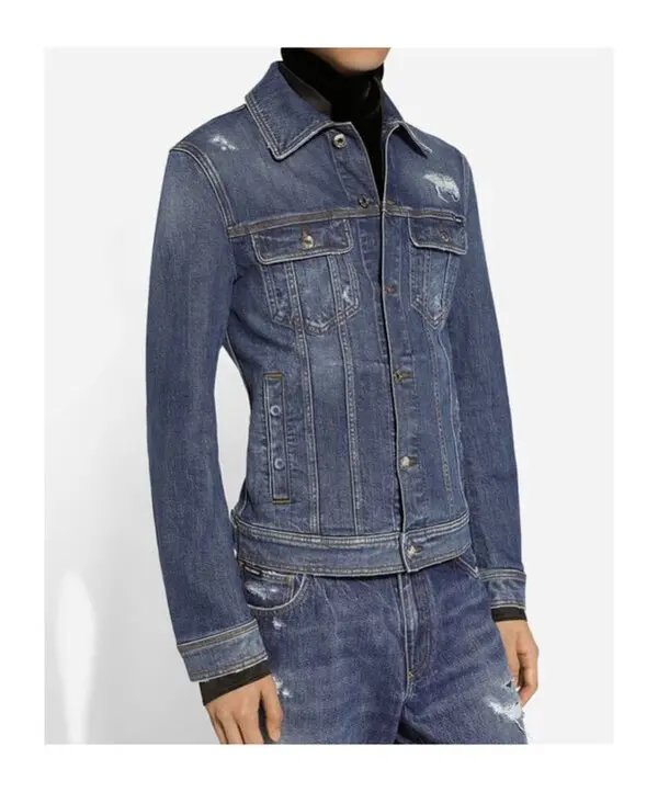 Dolce & Gabbana Buttoned Denim Jacket - Blue