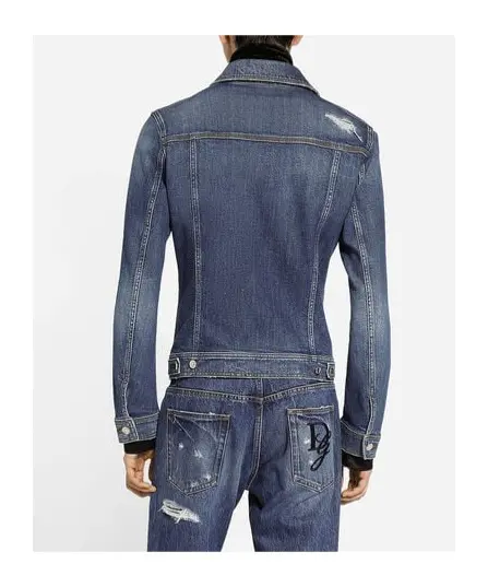 Dolce & Gabbana Buttoned Denim Jacket - Blue