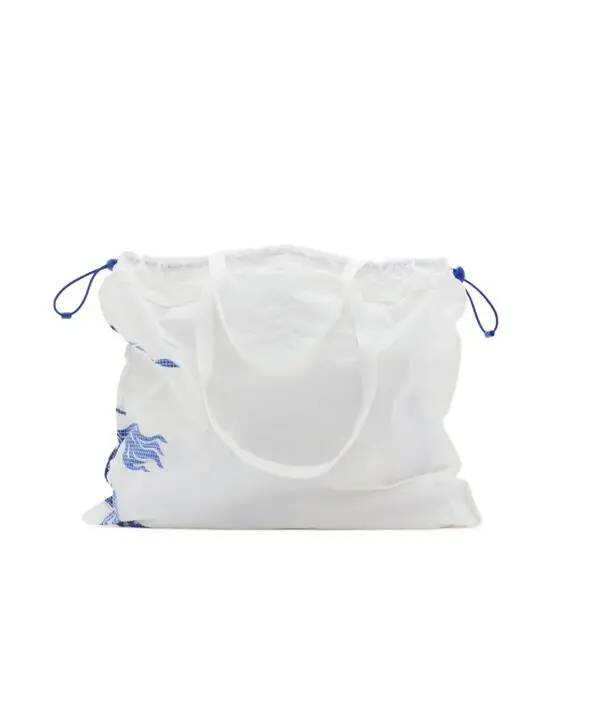 Burberry Ekd Logo-printed Drawstring Tote Bag