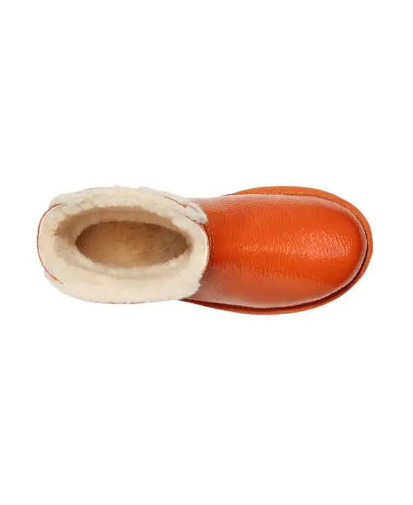 UGG X Telfar Logo Mini Crinkle Boots - Red