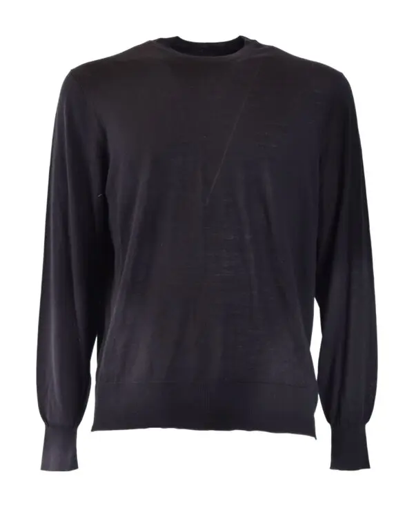 Neil Barrett Logo Embroidered Crew Neck Wool Jumper