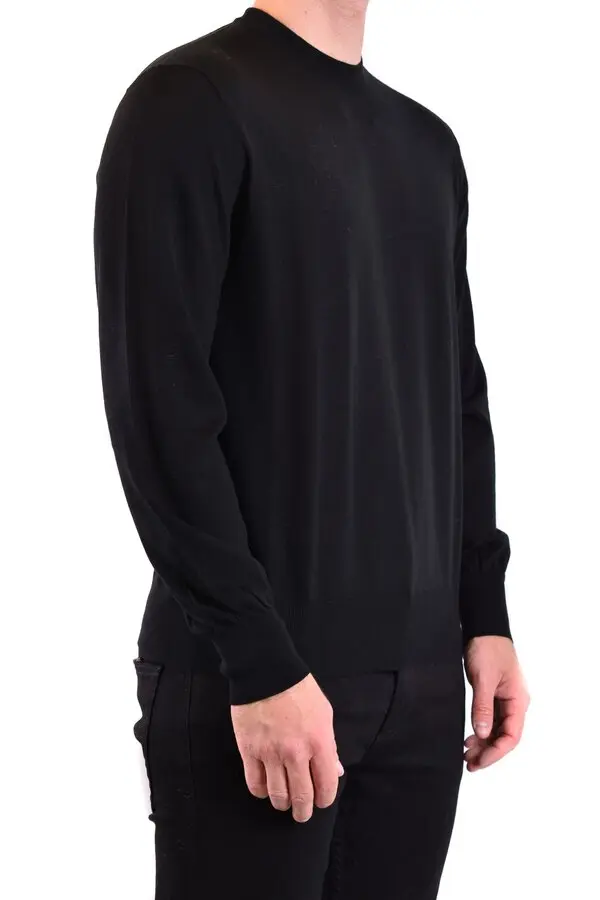 Neil Barrett Logo Embroidered Crew Neck Wool Jumper