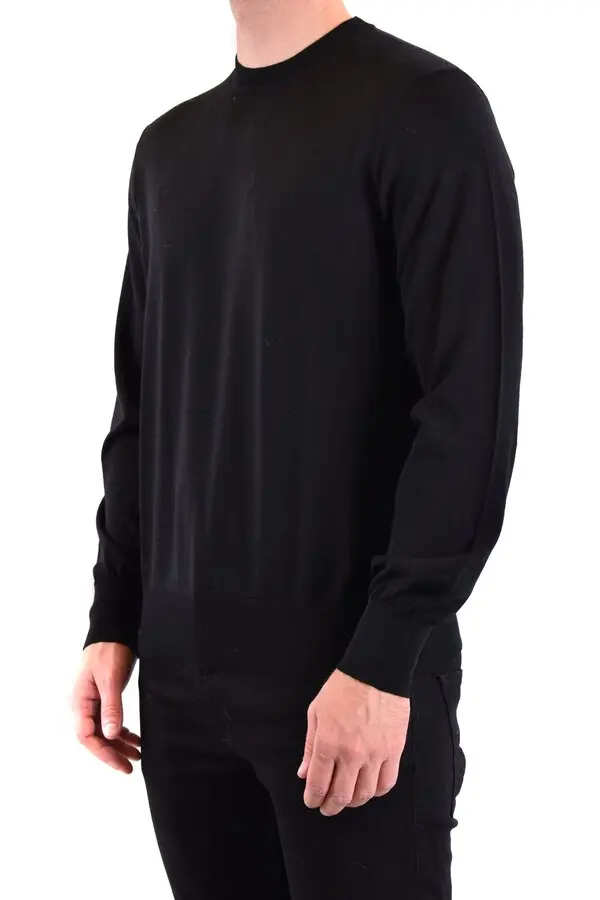 Neil Barrett Logo Embroidered Crew Neck Wool Jumper