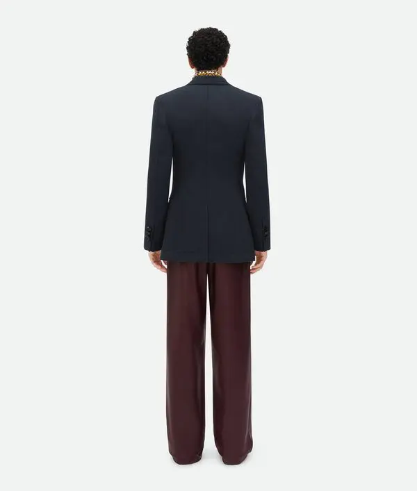 Bottega Veneta Double Breasted Wool Twill Jacket