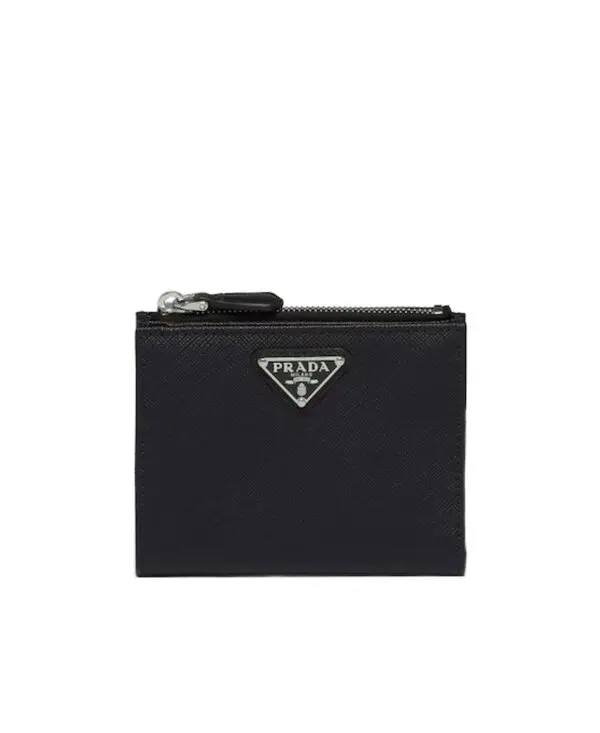 Prada Small Saffiano Leather Wallet - Black